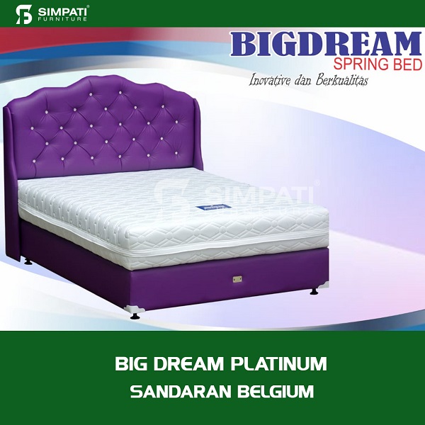 HARGA 2IN1 BIG DREAM . 2IN1 FROZEN KASUR MOBIL SPRINGBED SOFIA